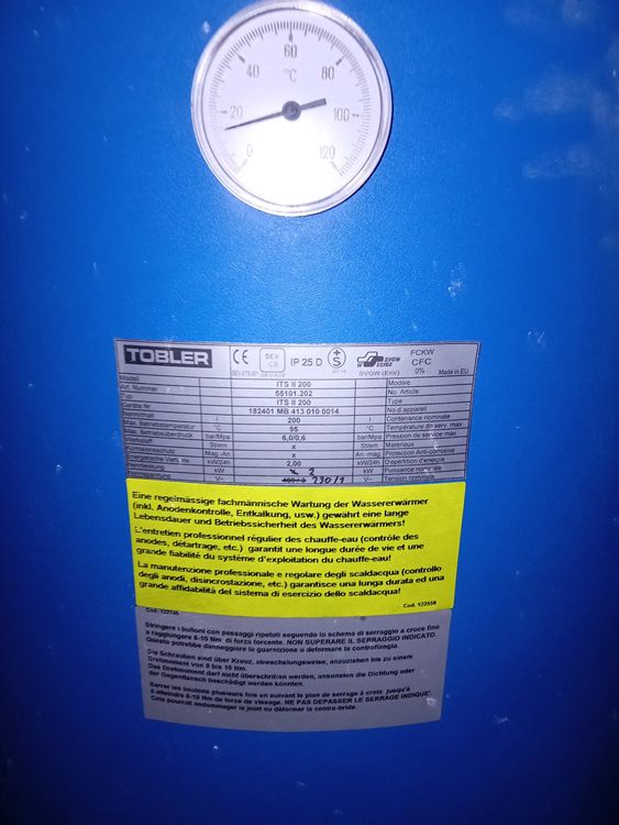 Beuler Tobler 200L (Gebraucht) in Basel für CHF 1 – nur Abholung auf ...