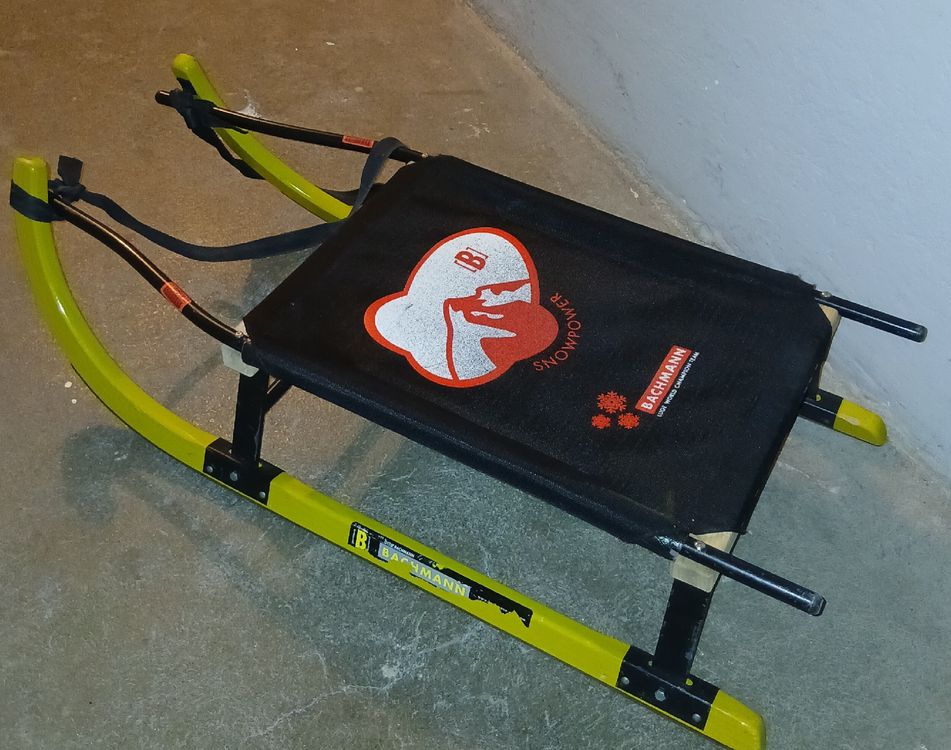 Bachmann Rodelschlitten, gelb, Top Zustand für den Winter! (Gebraucht ...