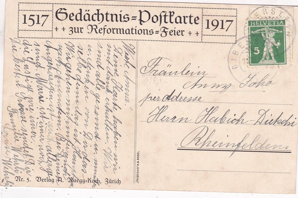 Schlacht bei Kappel Zwingli 1917 (Gebraucht) in Herisau für CHF 1 – mit ...