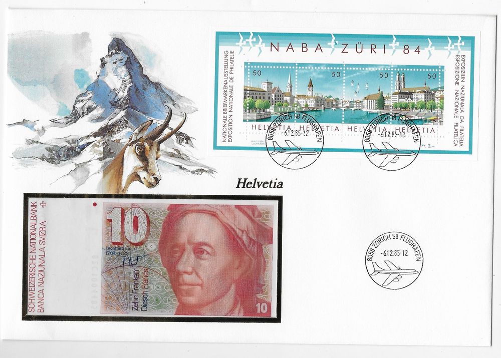 NABA 1985 BANKNOTENRIEF 10.- (Neu (gemäss Beschreibung)) in Hefenhofen für CHF 16 – mit ...