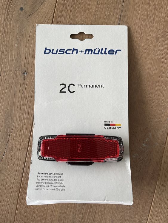 Velo Rücklicht busch+Müller 2C Permanent (Neu und originalverpackt) in ...