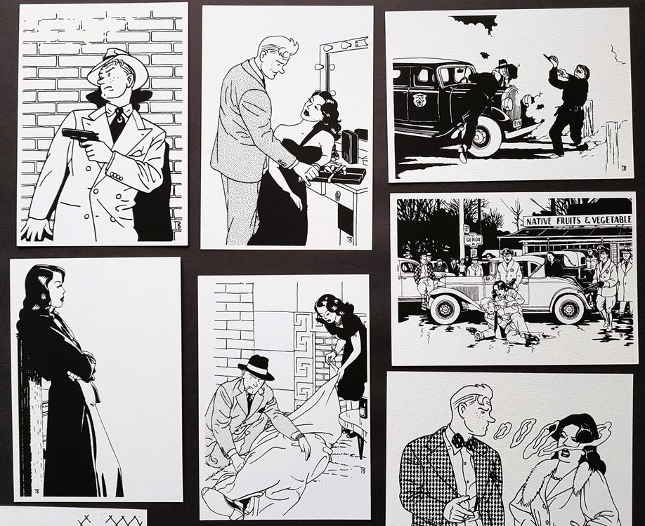 10 Cartes BD TED BENOIT tirage limité 1984 10 Comics Karten (Gebraucht ...