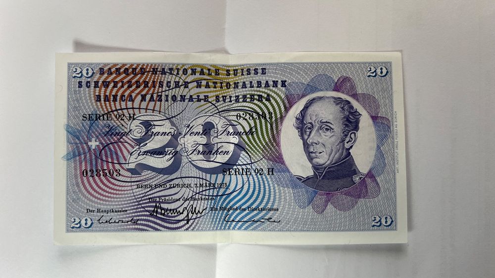 Alter 20 Franken Schein | Kaufen auf Ricardo