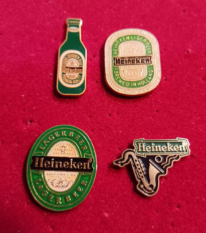 4 Heineken Bier Pin's | Kaufen auf Ricardo