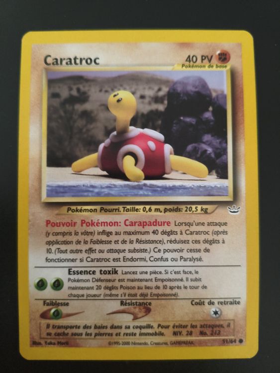 RARE: Pokémon Neo Revelation (2002): Caratroc 51/64 FR (Gebraucht) in Palézieux-Village für CHF ...