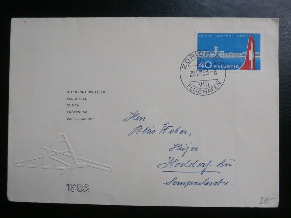 CH 1953 Flughafen Zürich | Kaufen auf Ricardo