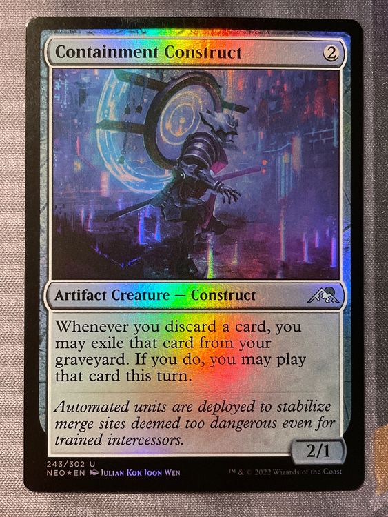 Containment Construct FOIL Kamigawa Neon Boosterfrisch | Kaufen auf Ricardo
