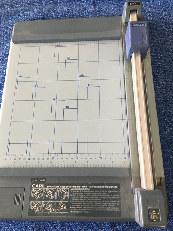 Carl Papierschneidemaschine DC-210(A4) - Top Zustand! (Neu (gemäss ...