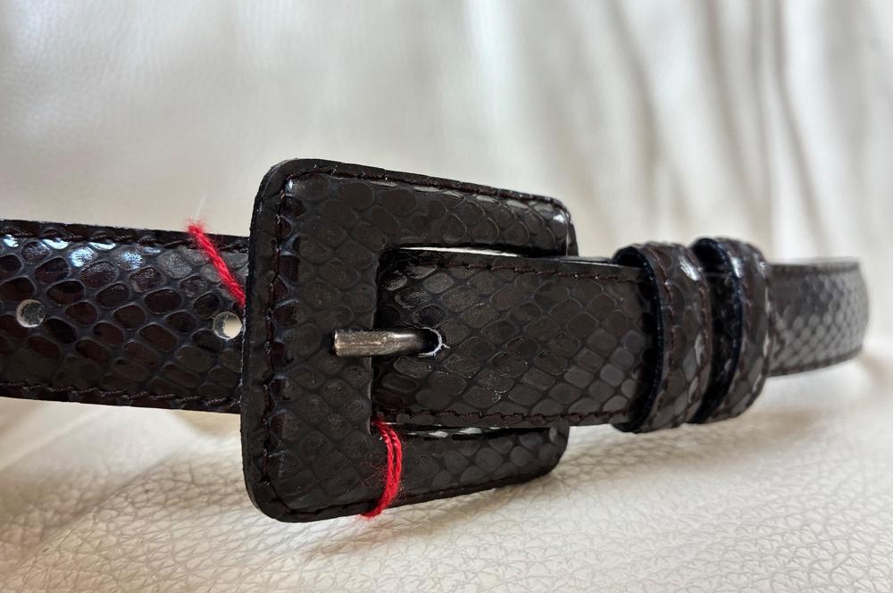 Ledergürtel Schlange „Python“ 65 cm von RICHARD GAMPEL PARIS (Neu ...