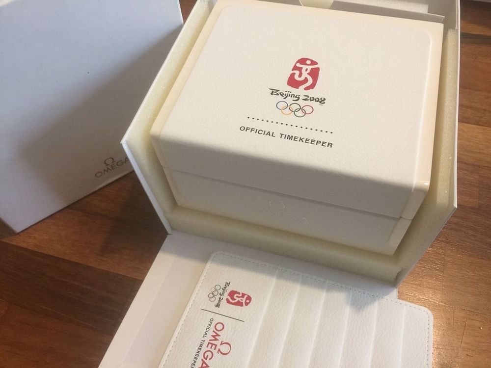 OMEGA Box-Beijing 2008 Olympic Games, Complete, 100% genuine (Neu ...