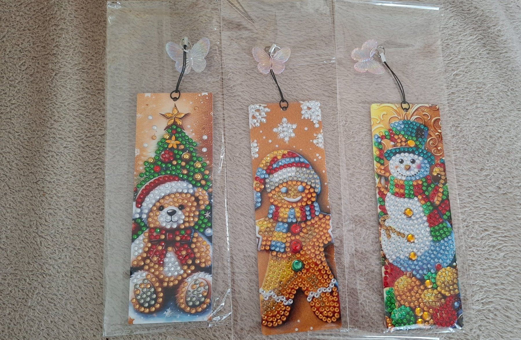 Marques-pages Noël 3 en diamond painting neufs/Diamantmalere (Neu ...