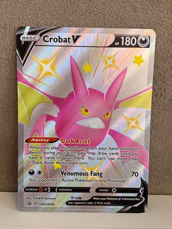 Crobat V ENG Promo Pokemon SWSH098 | Kaufen auf Ricardo