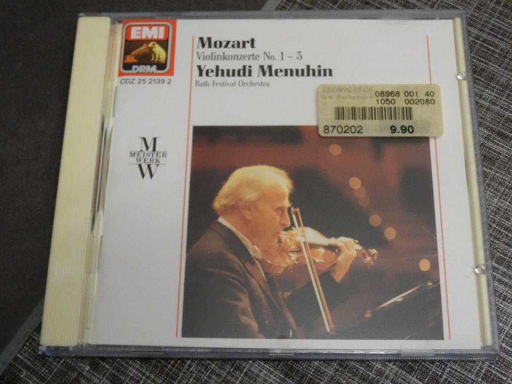 W.A. Mozart - Violinkonzerte No 1-3 Menuhin CD | Kaufen auf Ricardo