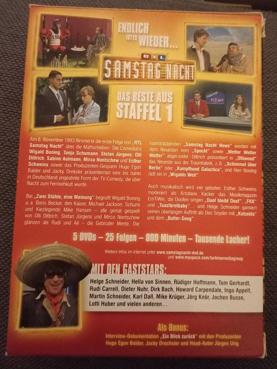 Samstag Nacht RTL, Wigald Boning, Tanja Schumann DVD Boxset | Kaufen ...