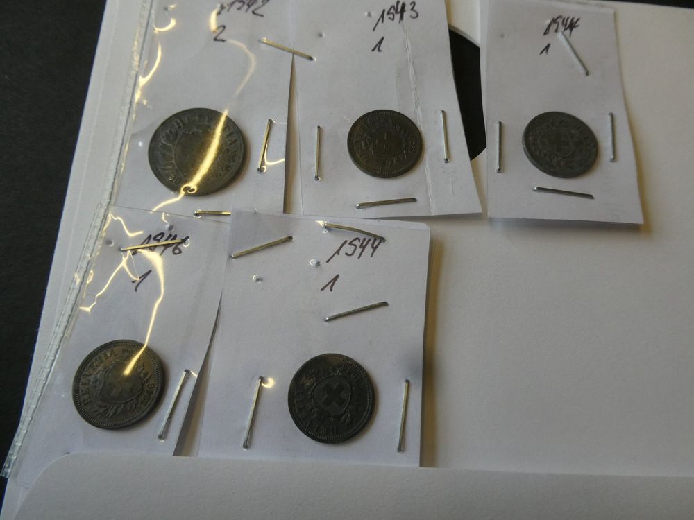 Schweiz, Konvolut alte 1- und 2-Räppler 1942-46 (Gebraucht) in ...