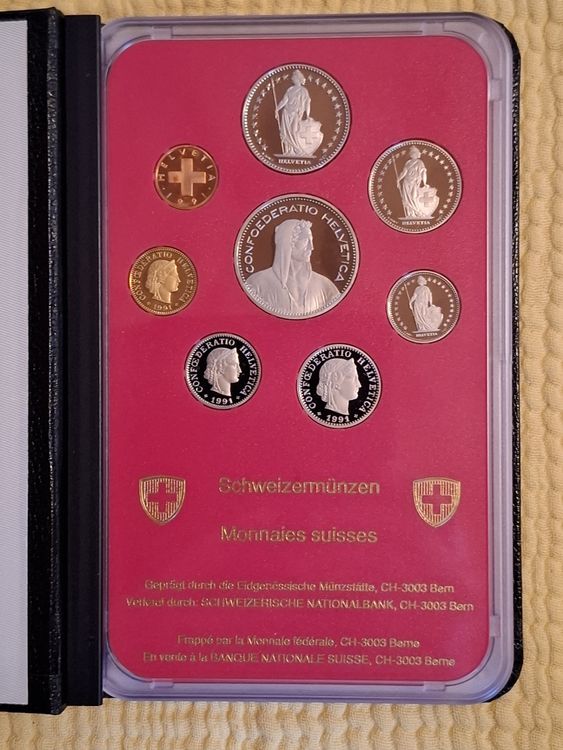 SCHWEIZER MÜNZEN Satz 1991 PP Kursmünzensatz | Kaufen auf Ricardo