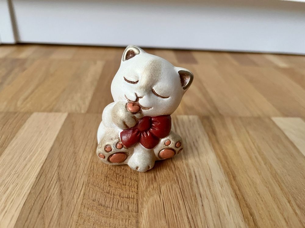 THUN Vintage Keramik Katzenstatue Katze 5,5 cm Top Zustand (Gebraucht ...