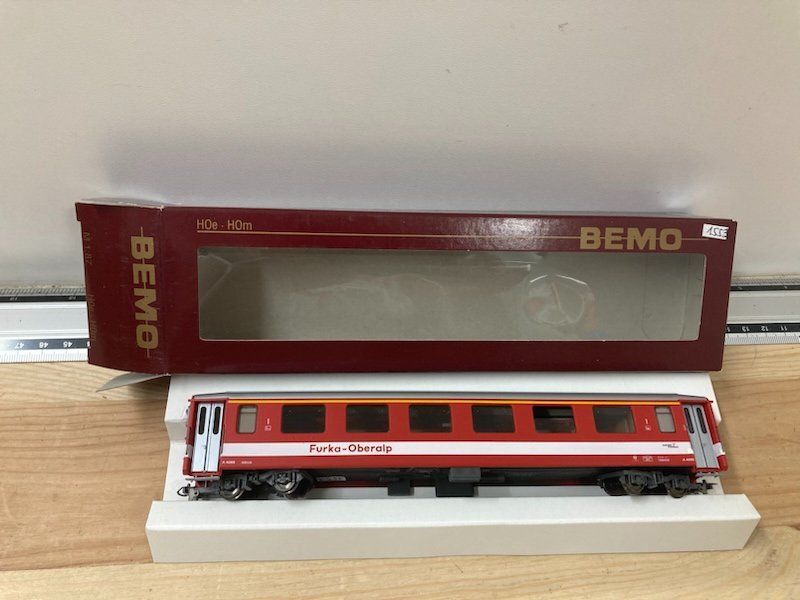 Bemo H0m H0e 3252 Personenwagen 1. Klasse FO A 4065 rot (Neu (gemäss ...
