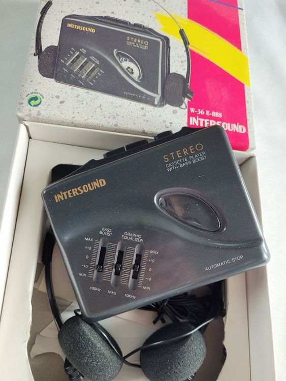 🖤💜 Vintage Intersound Walkman OVP (Neu und originalverpackt) in ...