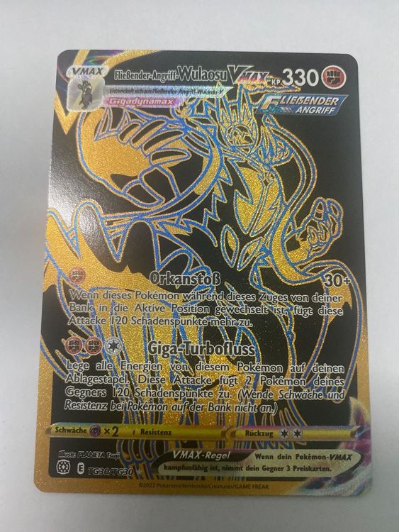 Pokemonkarte Wulaosu Vmax Gold | Kaufen auf Ricardo