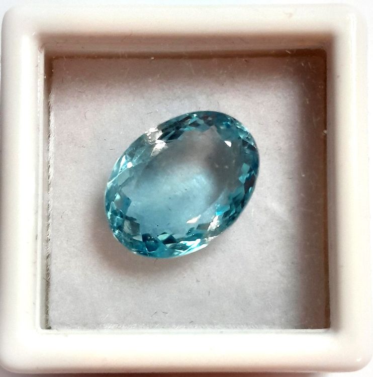 Promo - Topaze Sky Blue 14x9 mm - Valeur 120.- Fr (Neuf (Voir ...