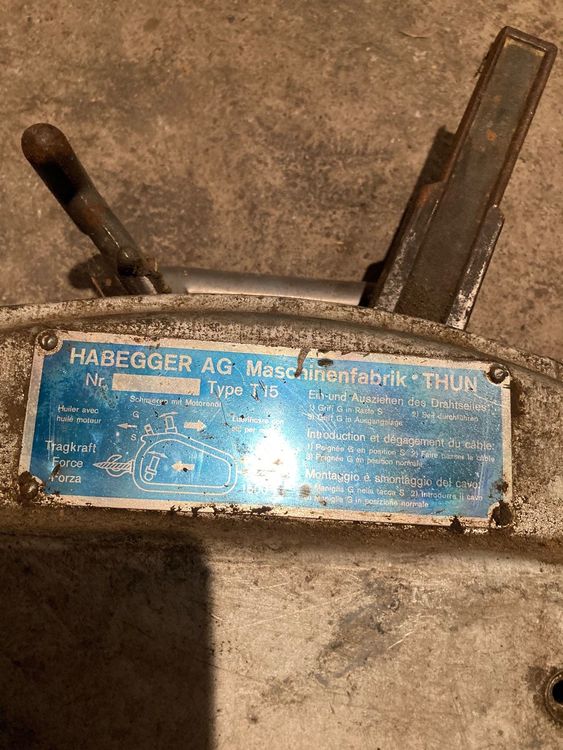 Habegger-Seilzug Typ T15 (Gebraucht) in Zürich für CHF 80 – mit ...