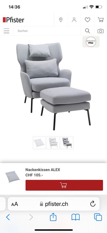 Relax Sessel Alex von Pfister 2,5 Jahre alt mit allem zubehö (Gebraucht ...