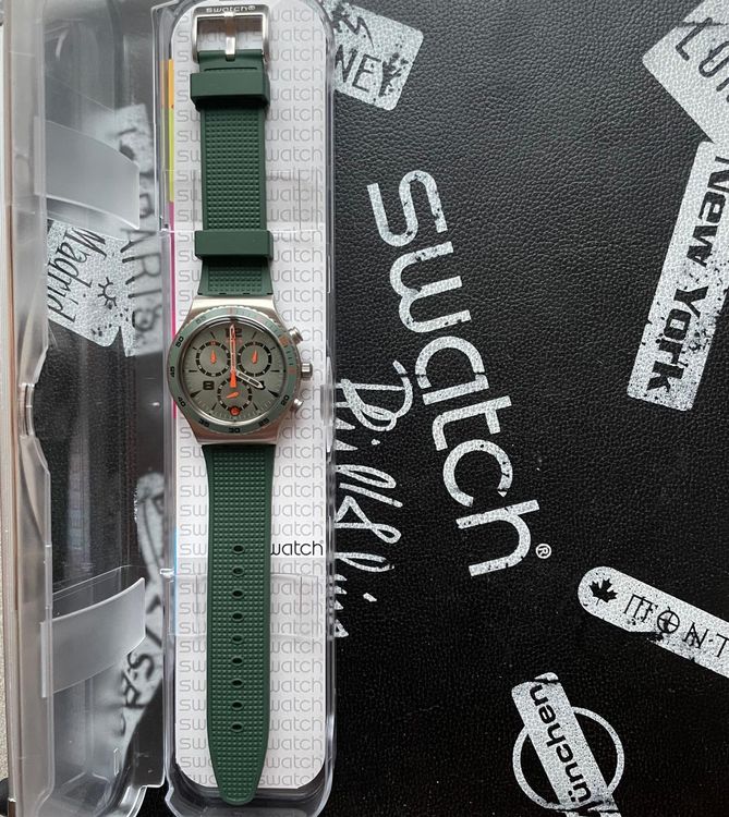 Swatch Uhr New Irony Chrono L'HEURE DU MARAIS YVS402 (Neuf (Voir ...