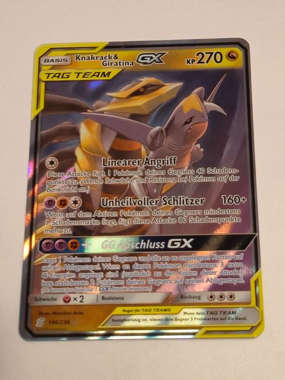 Knakrack & Giratina GX 146/236 NM Deutsch (Gebraucht) in Dättwil AG für ...