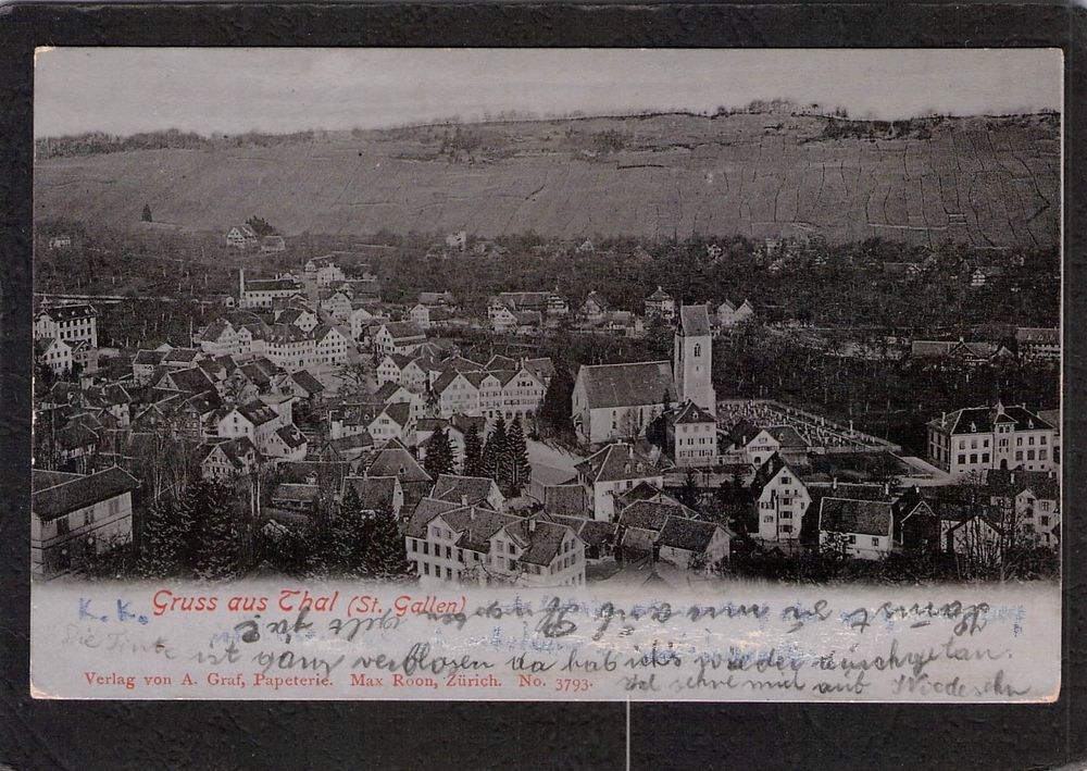 Gruss aus Thal SG , gel. 1903 (Gebraucht) in Reichenburg für CHF 17 – mit Lieferung auf Ricardo ...