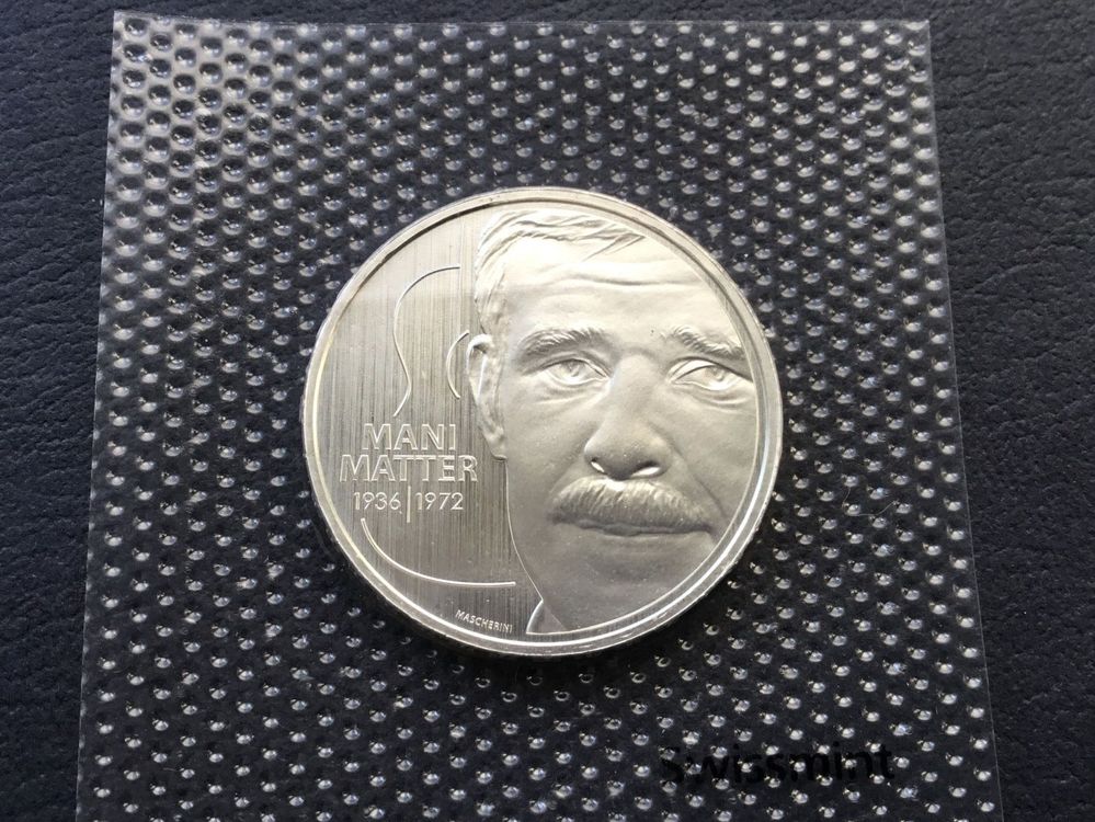 20 Franken Silbermünze Mani Matter 2022 (Neu und originalverpackt) in St. Margrethen SG für CHF ...