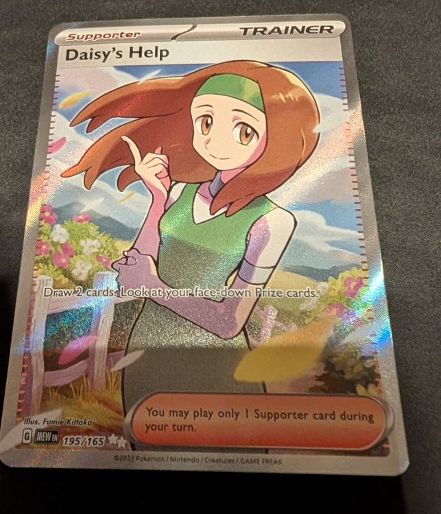 Pokémon Daisy's Help 195/165 Trainer Karte (Neu (gemäss Beschreibung ...