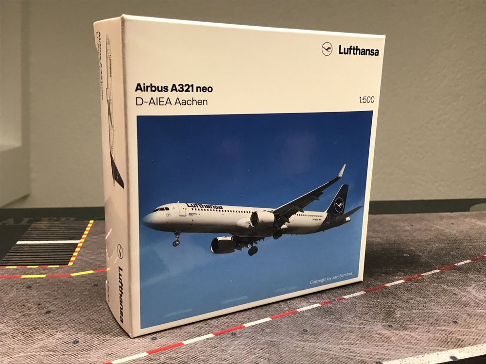Lufthansa Airbus A321 Neo Modell 1:500 D-AIEA Aachen (Neu und ...