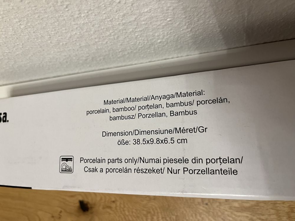 Nobilacasa ROSE Set of 3 Bowls on Bamboo Stand - NEW! (Neu und ...