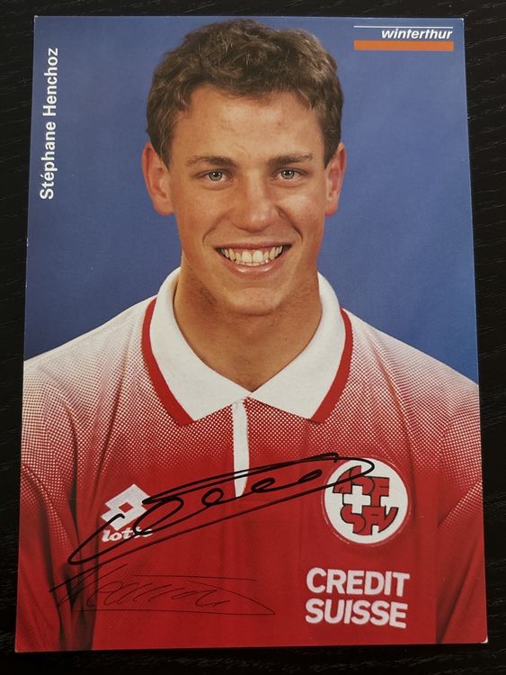Signierte Karte Stéphane Henchoz (Gebraucht) in Uetendorf für CHF 5 – mit Lieferung auf Ricardo ...