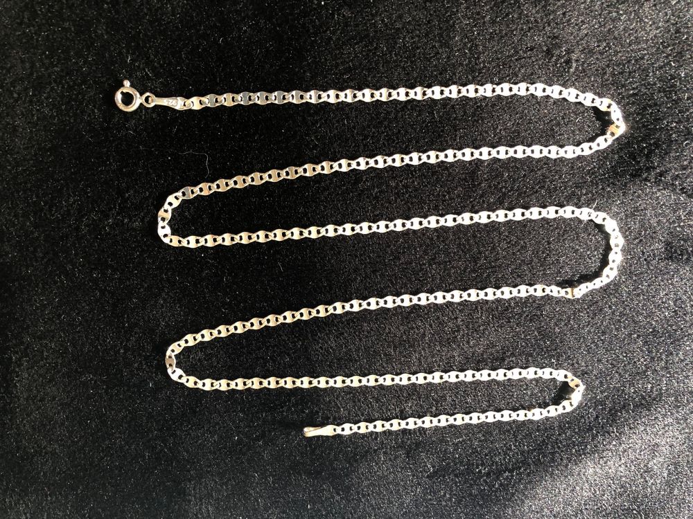 Lange Sterling Silber Kette 925 mit schöne Muster 65cm L (Neu und ...