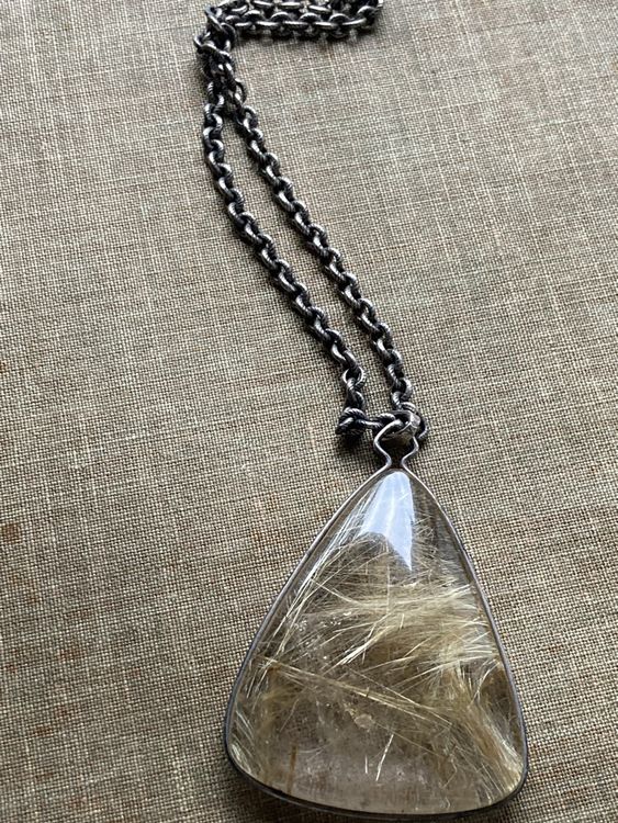 Fantastische Engelhaar Quarz Anhänger in Silber (Gebraucht) in Basel ...