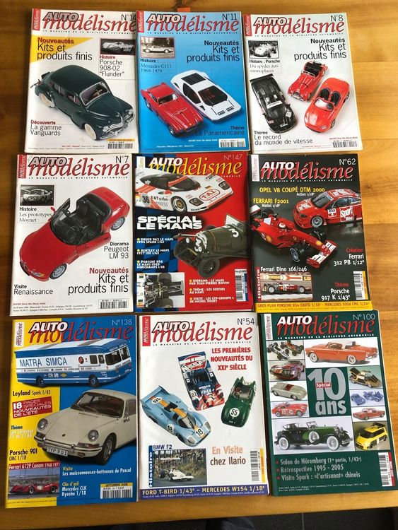 9 x Auto Modélisme - Magazine de la Miniature Automobile (Gebraucht) in ...