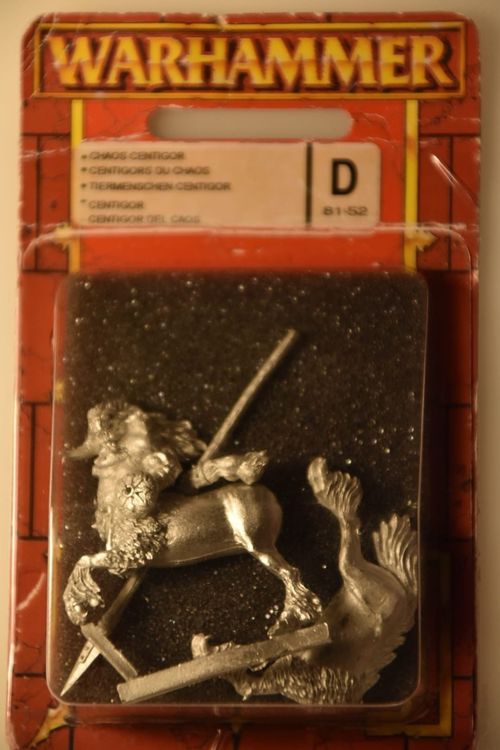 Warhammer old world: Chaos-Beastmen Centigor new oop n.1 (Neu und ...