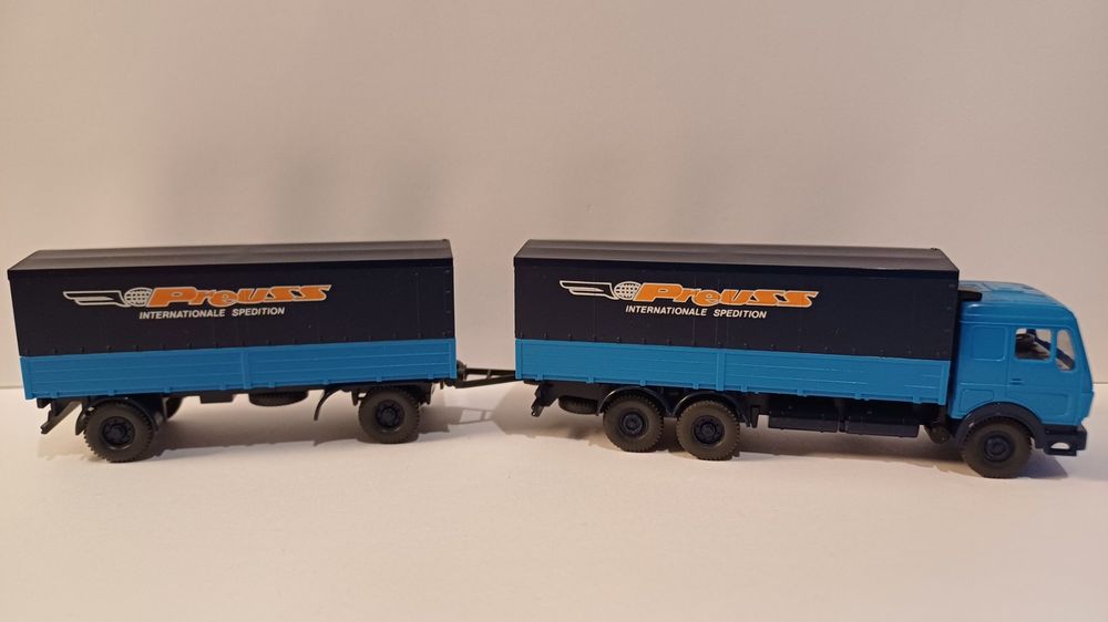 Mercedes 2235 "Preuss Internationale Spedition" von Wiking (Neu (gemäss ...