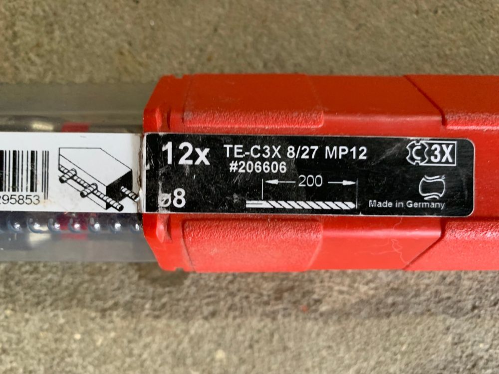 Hilti Bohrer Set 8 St. 200mm DN8 Neu!!! | Kaufen auf Ricardo