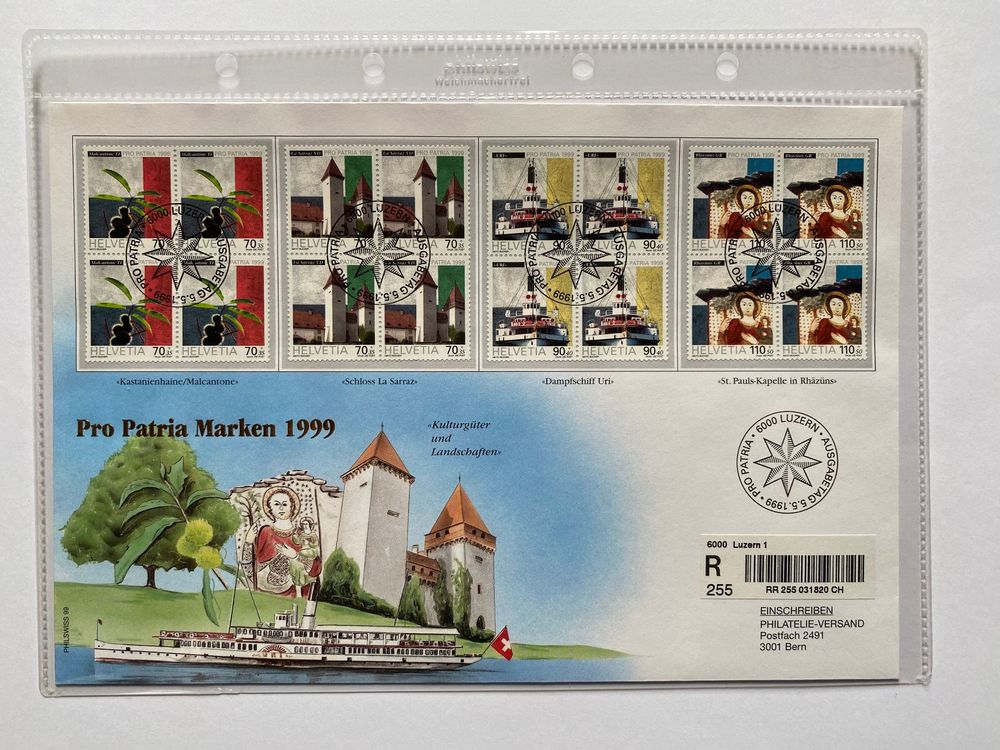 Grossbrief Pro Patria Kulturgüter und Landschaft IV 1999 ET | Kaufen auf Ricardo