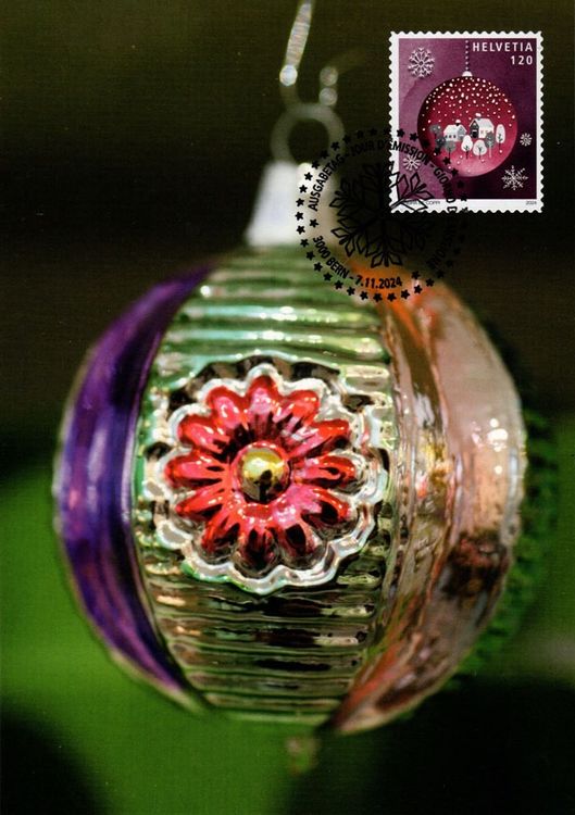 Maximumkarte Weihnachten 2024 - Kugel (Neu (gemäss Beschreibung)) in Dottikon für CHF 4 – mit ...