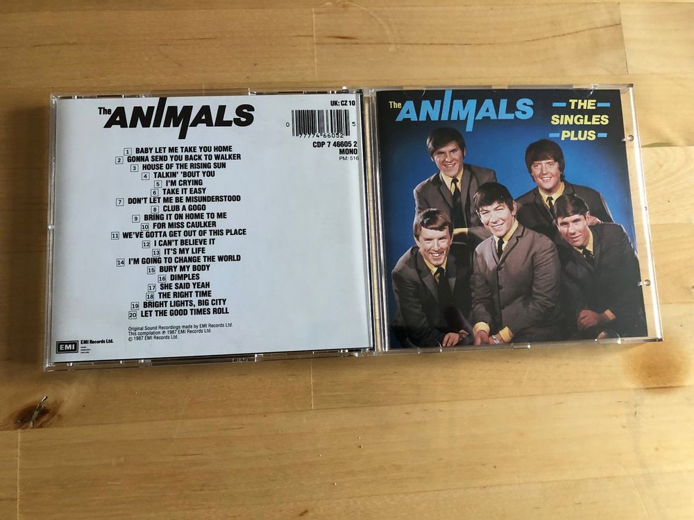 ANIMALS ERIC BURDON CD The singles House of the rising sun (Gebraucht ...