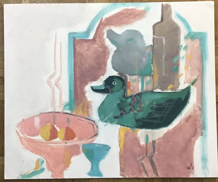 Walter Bachmann Stilleben Gemälde Monogrammiert | Kaufen auf Ricardo