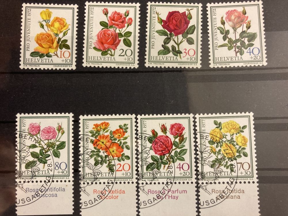 PJ 1972 **und PJ 1977 ET.“Rosen“ Serien! (Gebraucht) in Ascona für CHF ...