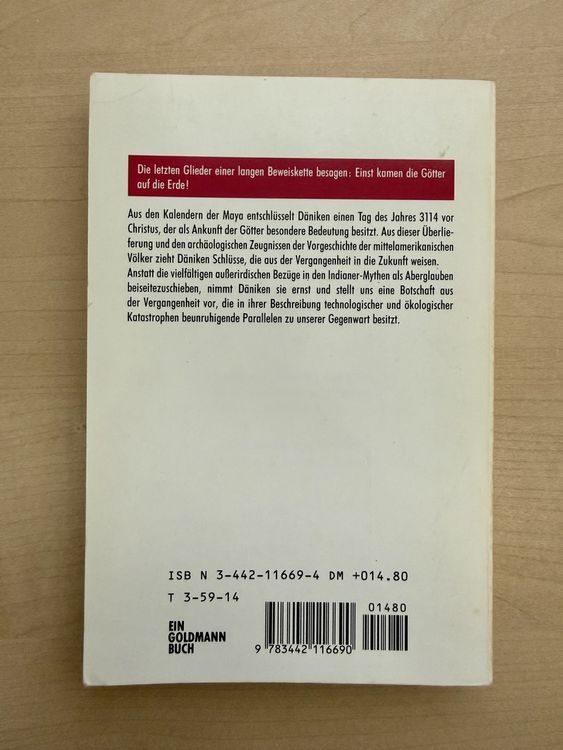 Erich von Däniken – Der Tag, an dem die Götter kamen (Gebraucht) in Schaffhausen für CHF 3 – mit ...