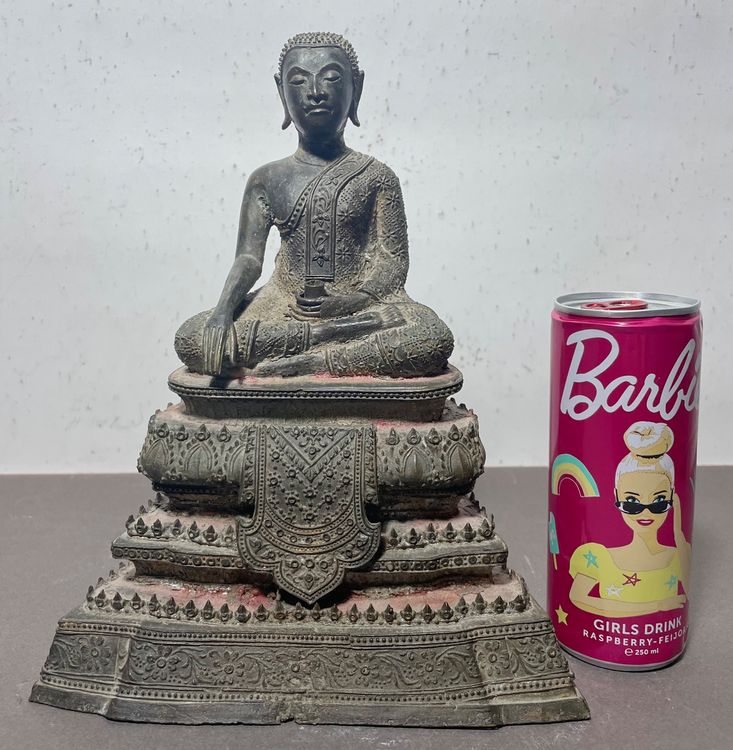 Antiker Thai-Rattanakosin Bronze Fugur des Buddha (Gebraucht) in Root ...