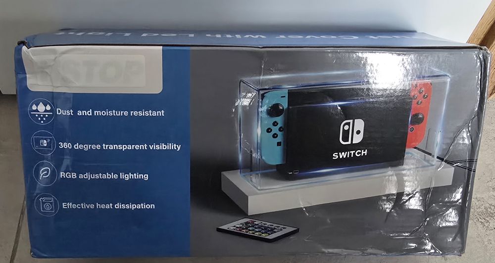 Nintendo Switch Oled. Schutzhülle Acryl Case mit LED (Neu und ...