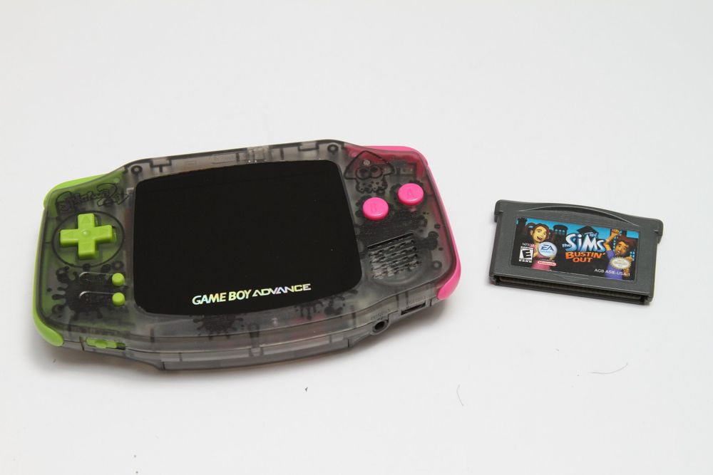 Gameboy Advance mit IPS LCD im Splatoon Design (Gebraucht) in Basel für ...